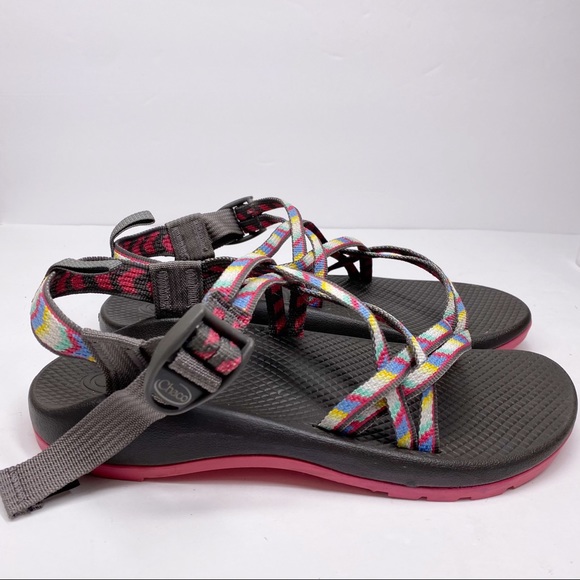 Chaco | Shoes | Chaco Zcloud X Rainbow Chevron Strappy Sandals | Poshmark